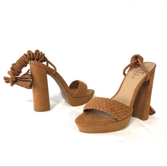ShuShop | Shoes | Shushop Tan Block Heels | Poshmark
